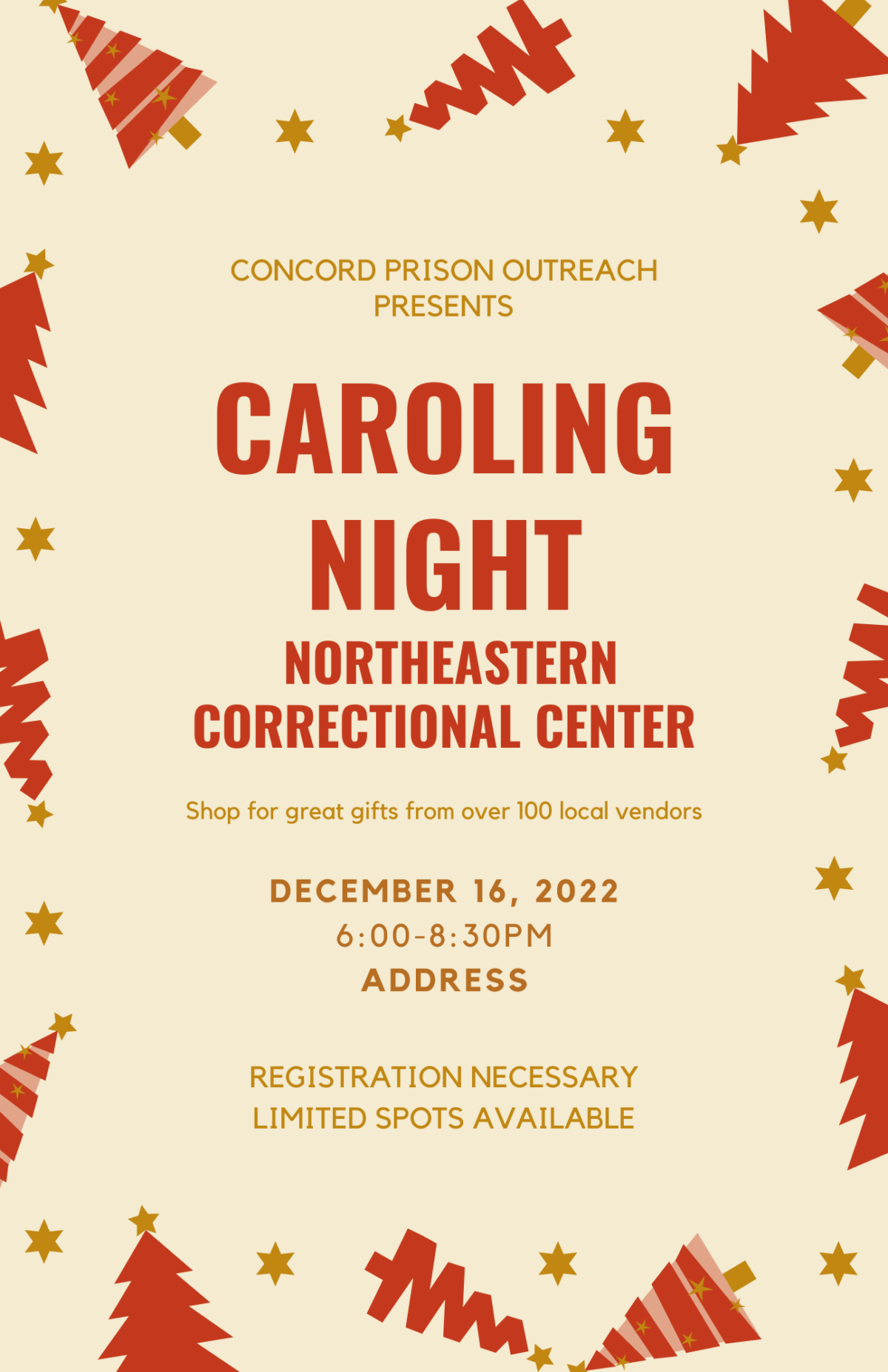Caroling Night Northeastern Correctional Center – Concord Prison Outreach